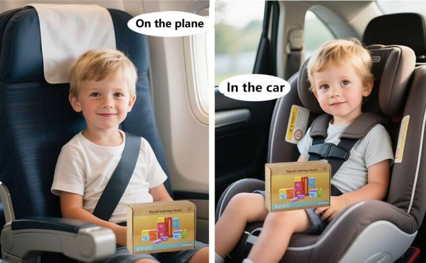 2-in-1 NumBlox Wooden Educational Blocks for Toddlers | CartWe.com